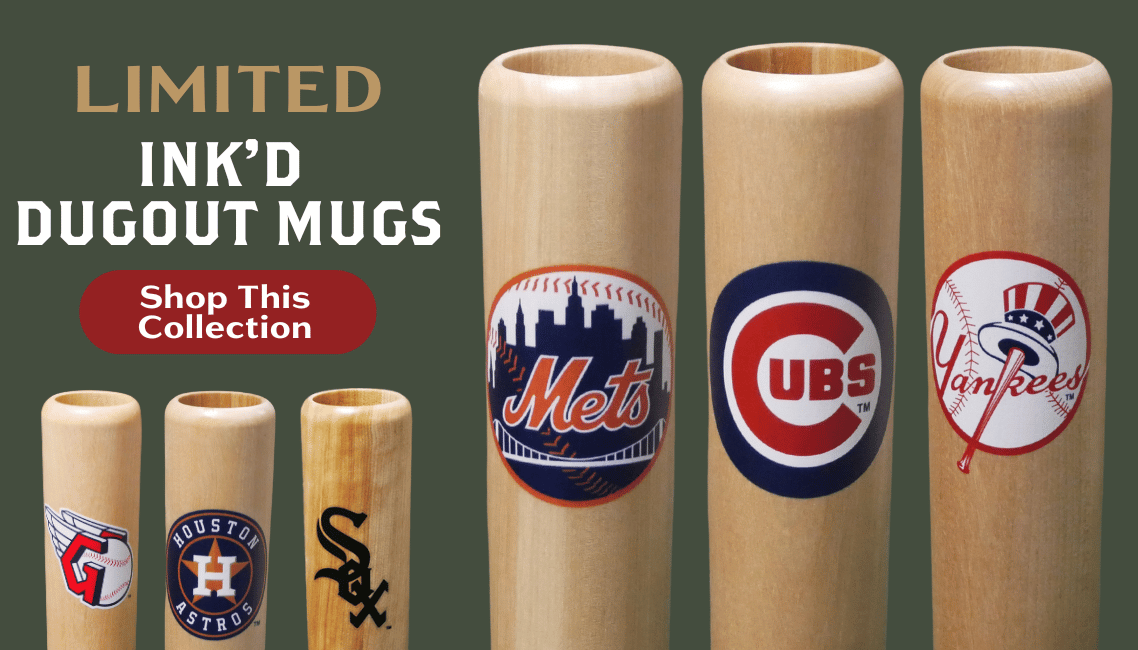 MLB Baseball Bat Drinking Mugs - Perfect Gift for Baseball Fans
